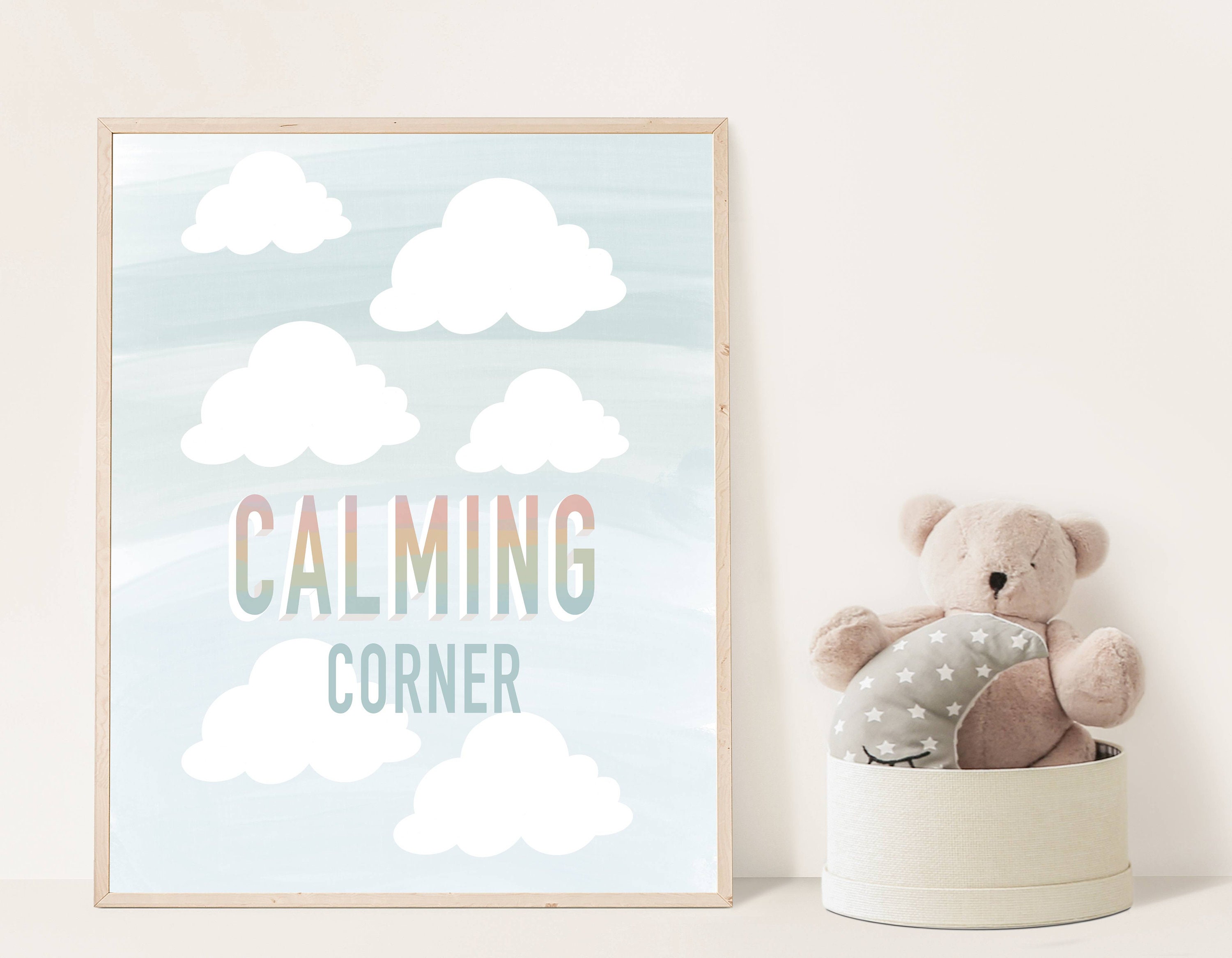 CALMING CORNER POSTER Printable Stretching Breathing Yoga | Etsy Canada