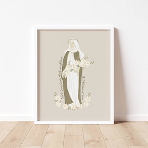 ST CATHERINE of SIENA - Catholic Saint Art Print - Digital Download ...