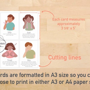 MY FEELINGS ASL Sign Language Flashcards 20 Emotions - Educational ...