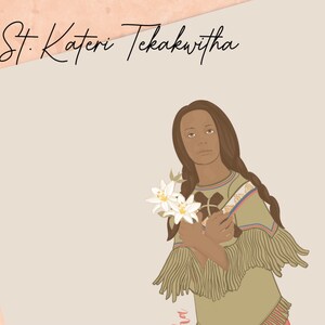 ST KATERI TEKAKWITHA - Catholic Saint Art Print - Digital Download ...