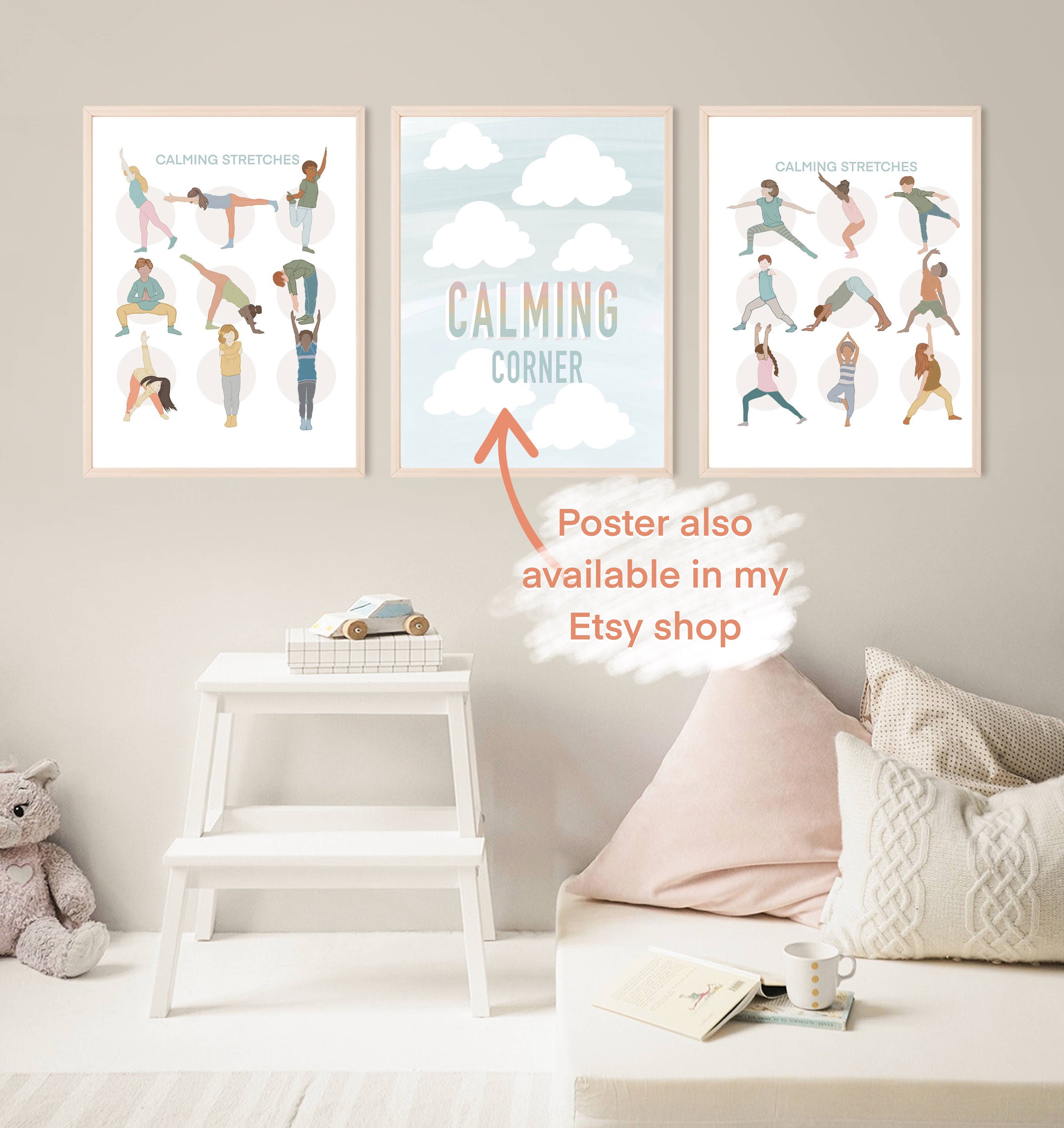 CALMING CORNER POSTER Printable Stretching, Breathing, Yoga ...
