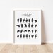 Black and White - Farmhouse -ASL American Sign Language Alphabet ...