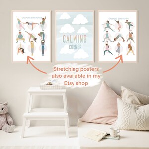 CALMING CORNER POSTER Printable Stretching, Breathing, Yoga ...