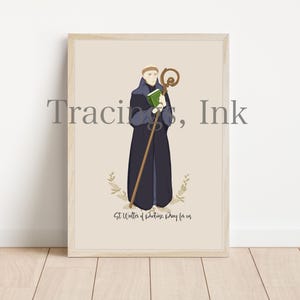St WALTER of PONTOISE - Catholic Saint Art Print - Digital Download ...