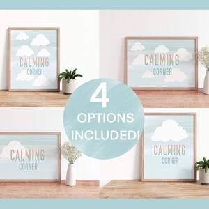 CALMING CORNER POSTER Printable Stretching, Breathing, Yoga ...