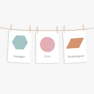SHAPE FLASHCARDS - MINIMALIST - Weather - Montessori - Classroom ...