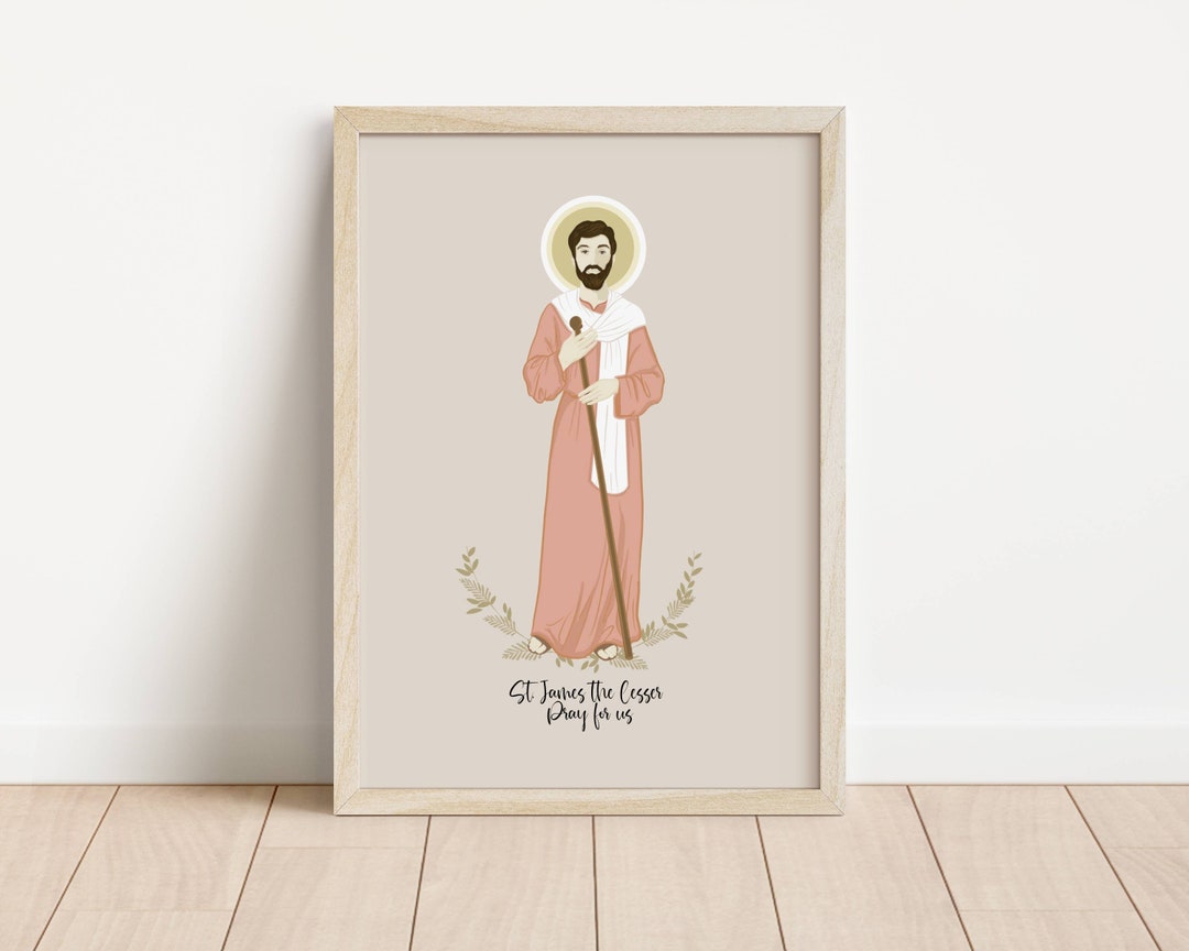 ST JAMES the LESSER - Catholic Saint Art Print - Digital Download ...