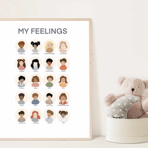 MY FEELINGS Emotions Poster With 20 Emotions - Educational Poster ...
