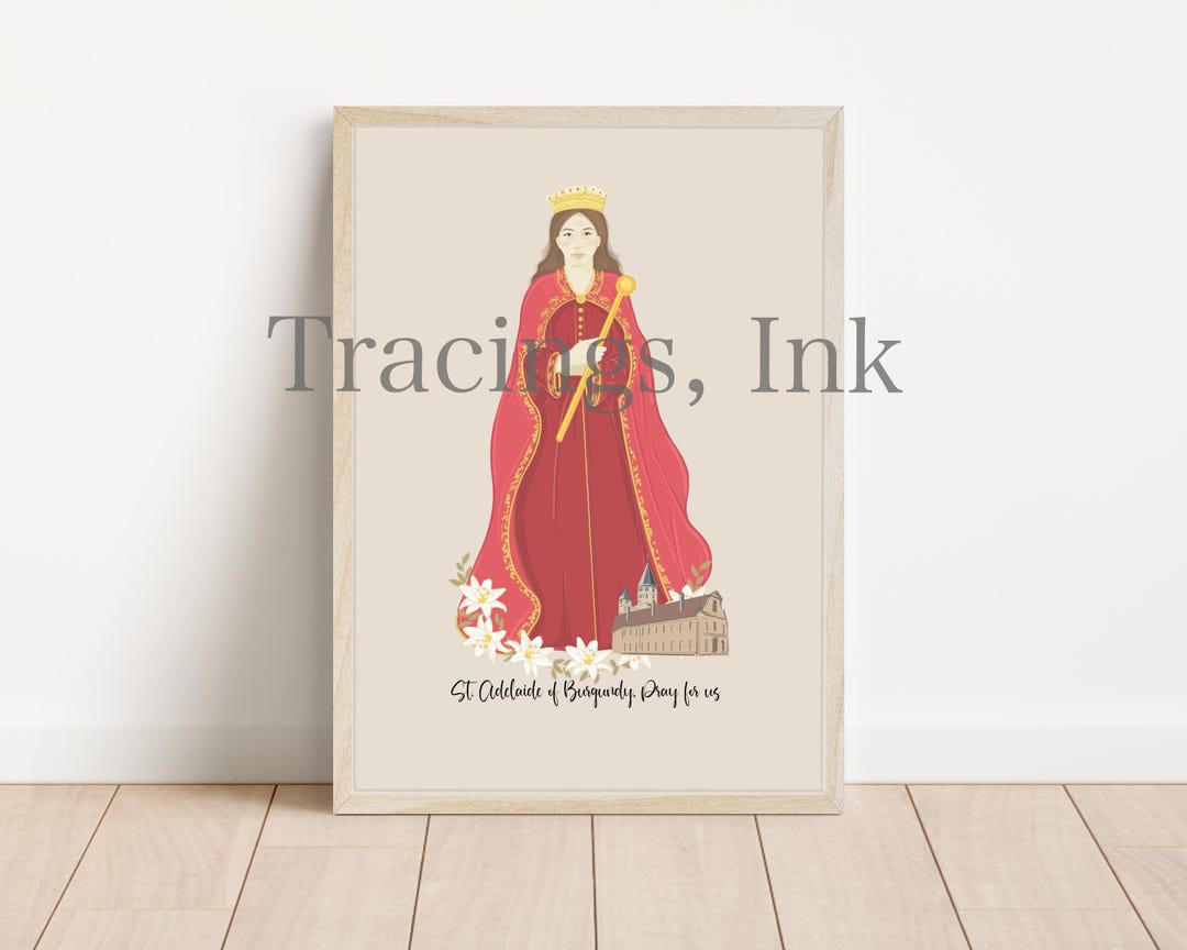 St ADELAIDE of BURGUNDY - Catholic Saint Art Print - Digital Download ...