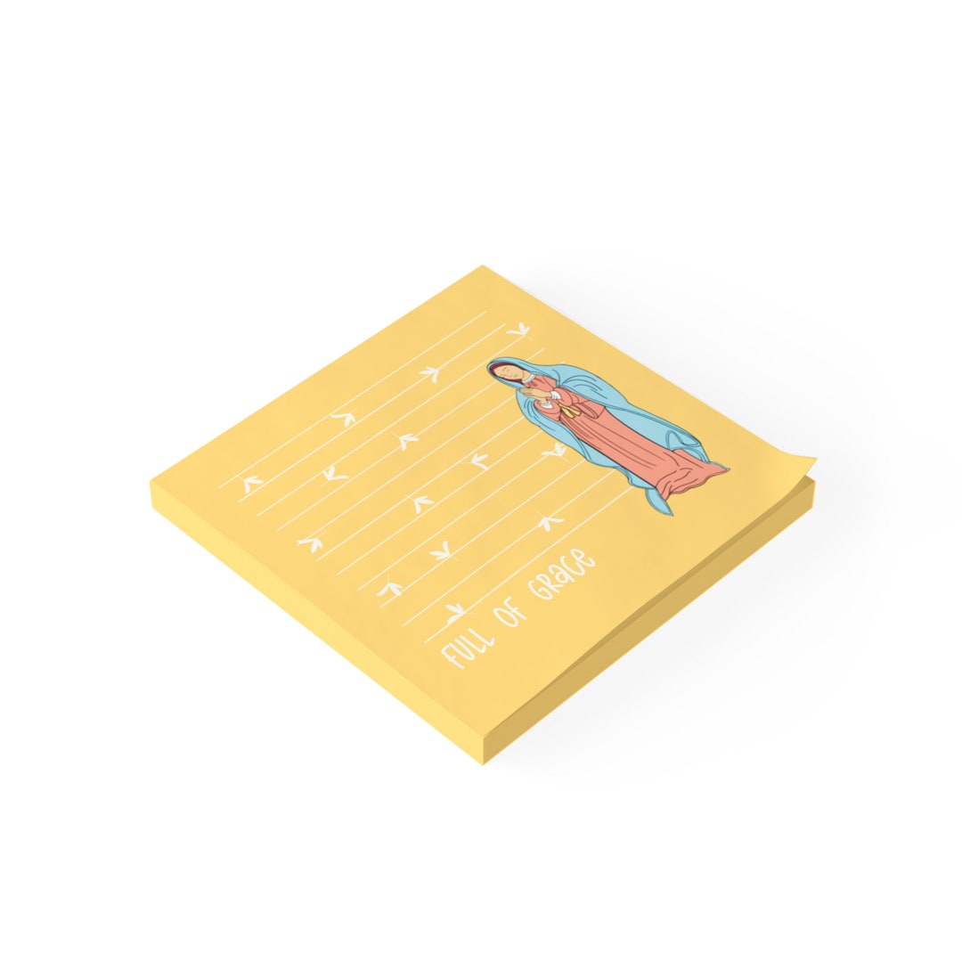 MARY full of Grace Catholic Post-it® Note Pads Mother Mary Hail Mary ...