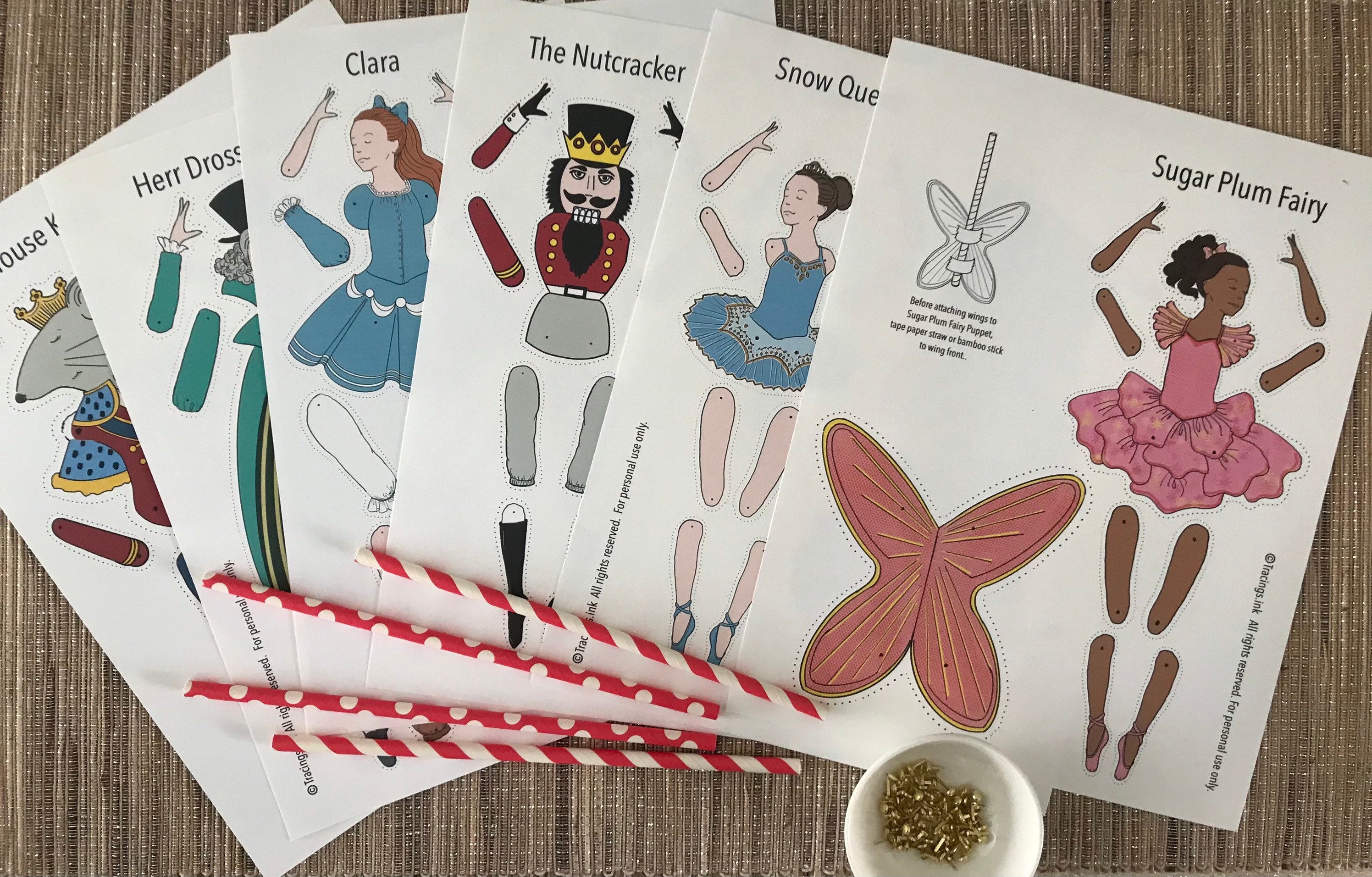 Nutcracker Ballet Printable Puppets Set - PDF Instant Download - Full ...
