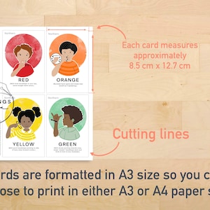 AUSLAN COLOUR FLASHCARDS Printable Sign Language - Educational ...
