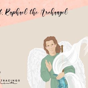 St RAPHAEL the ARCHANGEL - Catholic Saint Art Print - Digital Download ...