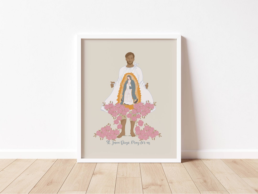 St. JUAN DIEGO - Catholic Saint Art Print - Digital Download ...