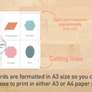 SHAPE FLASHCARDS - MINIMALIST - Weather - Montessori - Classroom ...
