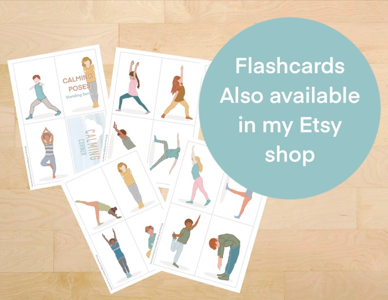 CALMING CORNER POSTER Printable Stretching, Breathing, Yoga ...