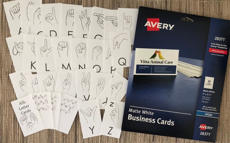 Printable SIGN LANGUAGE Flashcards and Poster Set ASL - Etsy