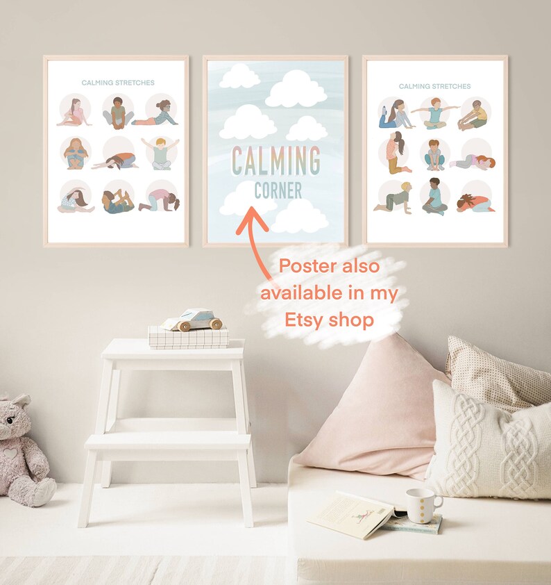 Educational POSTER CALM CORNER Printable Zone Calming - Etsy Canada