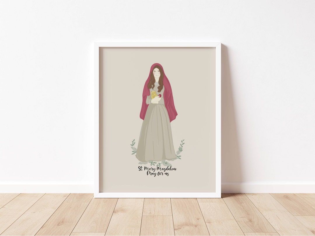 St MARY MAGDALENE - Catholic Saint Art Print - Digital Download ...
