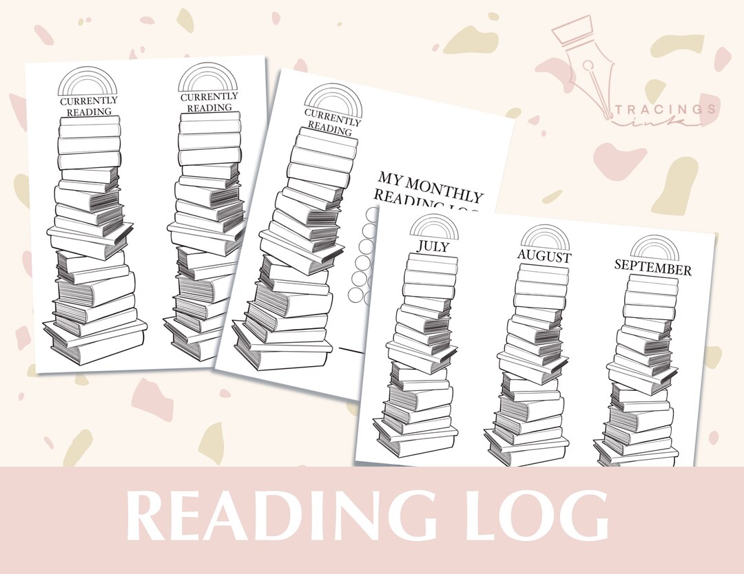 READING LOG - BOOKMARK - Printable Reading Log - Book Tracker ...