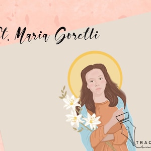 St Maria Goretti - Catholic Saint Art Print - Digital Download ...