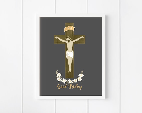 GOOD FRIDAY Catholic Saint Art Print Digital Download - Etsy