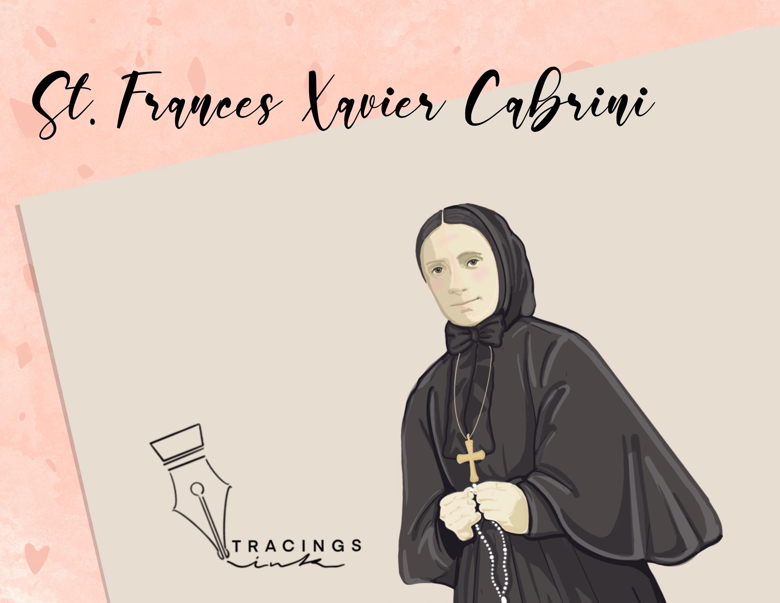 St. FRANCES XAVIER CABRINI - Catholic Saint Art Print - Digital ...