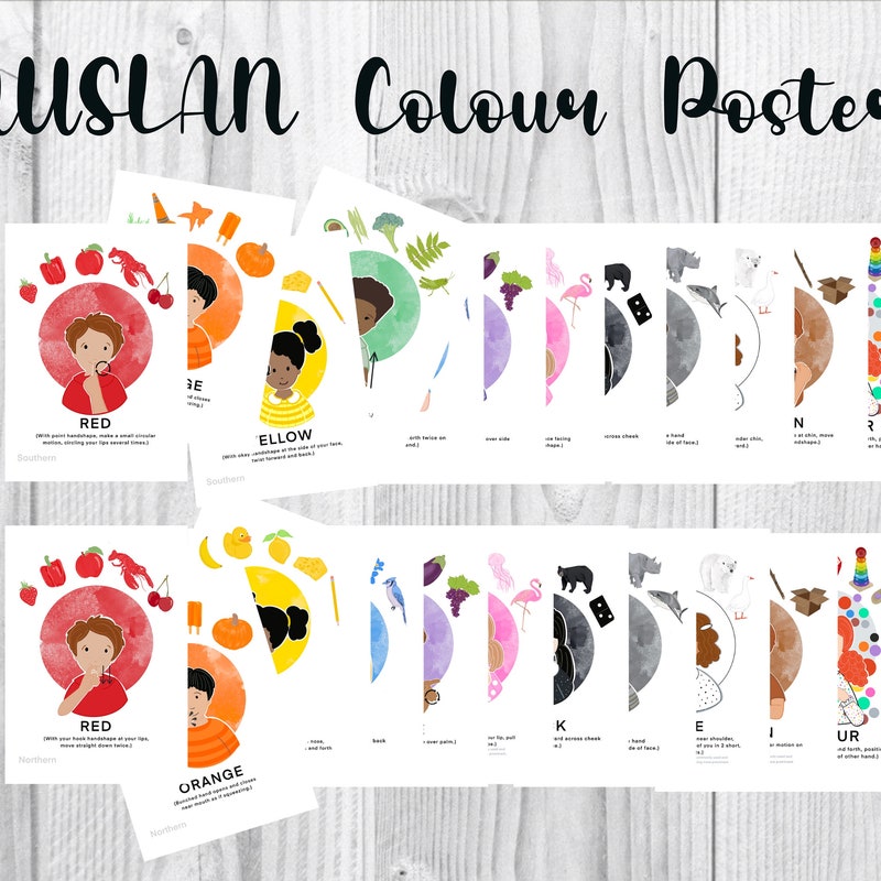 Auslan Sign Language Poster - Etsy Australia