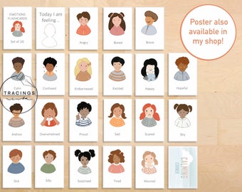 MY FEELINGS Emotions Poster With 20 Emotions Educational | Etsy