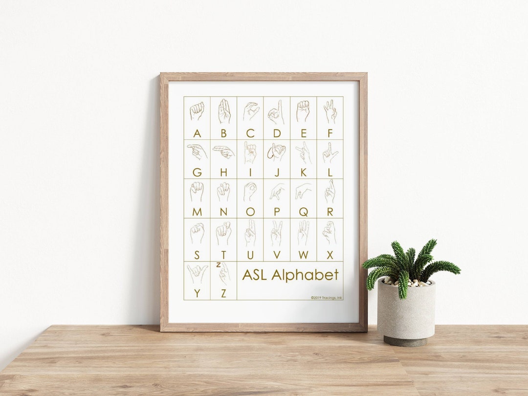 Printable SIGN LANGUAGE Flashcards and Poster Set - ASL - Educational ...