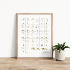 Printable SIGN LANGUAGE Flashcards and Poster Set - ASL - Educational ...