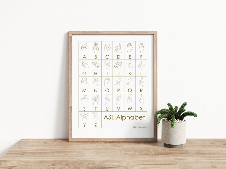 Printable SIGN LANGUAGE Flashcards and Poster Set - ASL - Educational ...