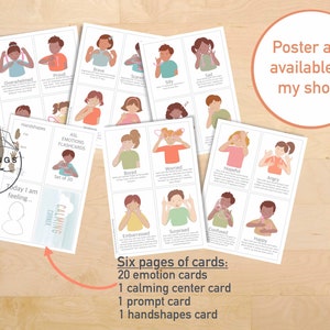 MY FEELINGS ASL Sign Language Flashcards 20 Emotions - Educational ...