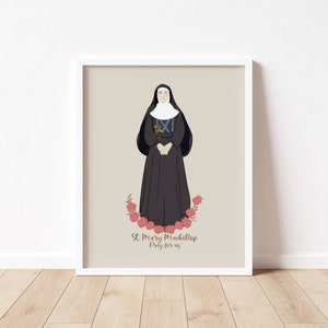 St. MARY MACKILLOP - Catholic Saint Art Print - Digital Download ...