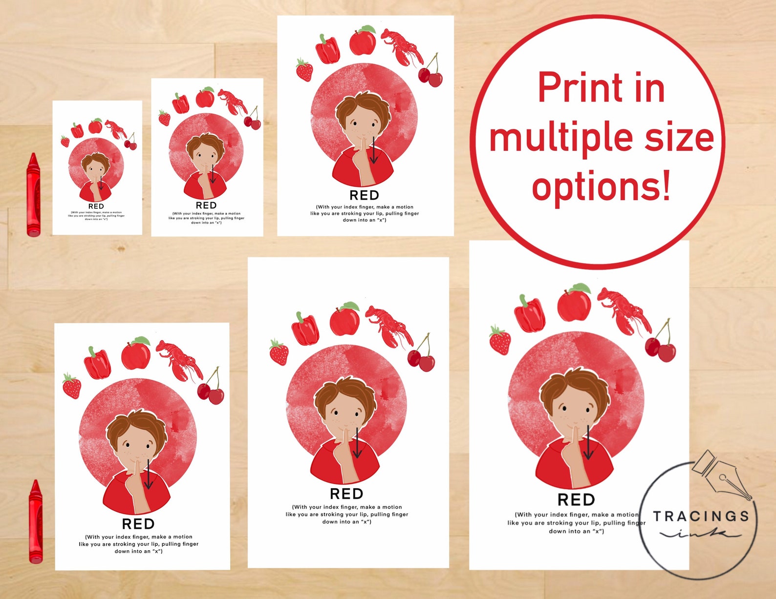 Montessori Playroom Wall Art 12 ASL COLOR POSTERS - Etsy