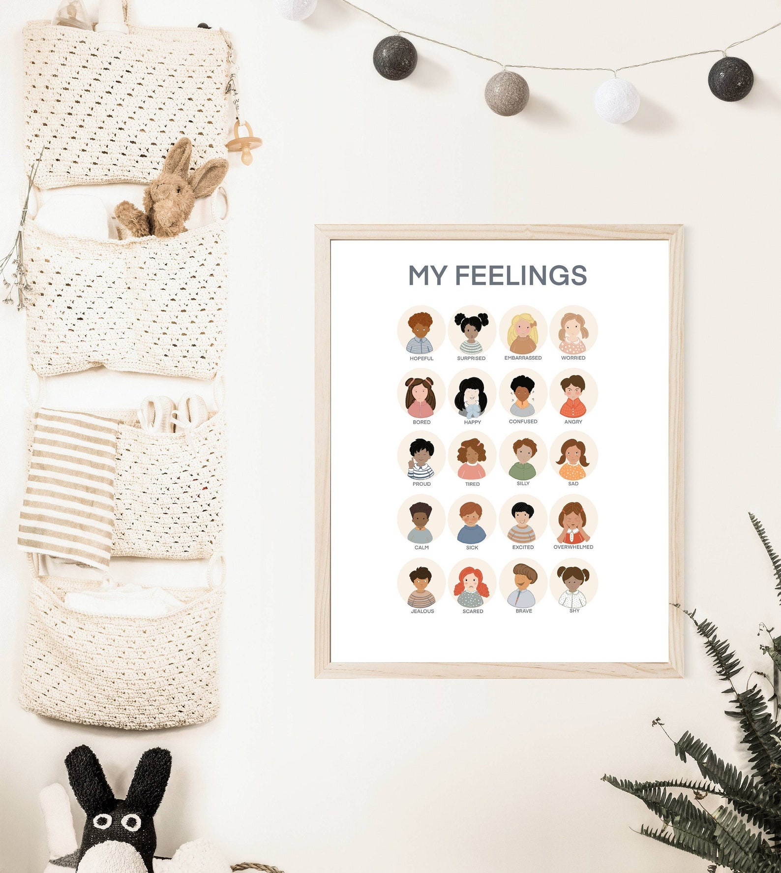 MY FEELINGS Emotions Poster With 20 Emotions Educational | Etsy