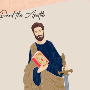 St. PAUL THE APOSTLE - Catholic Saint Art Print - Digital Download ...
