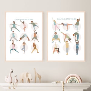 CALMING CORNER POSTER Printable Stretching Breathing Yoga - Etsy UK