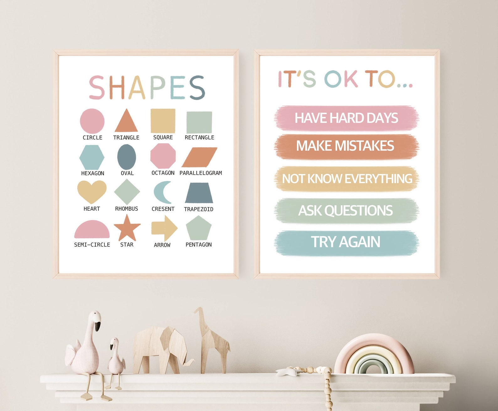 Classroom Decor 10 Posters MINIMALIST Emotions | Etsy