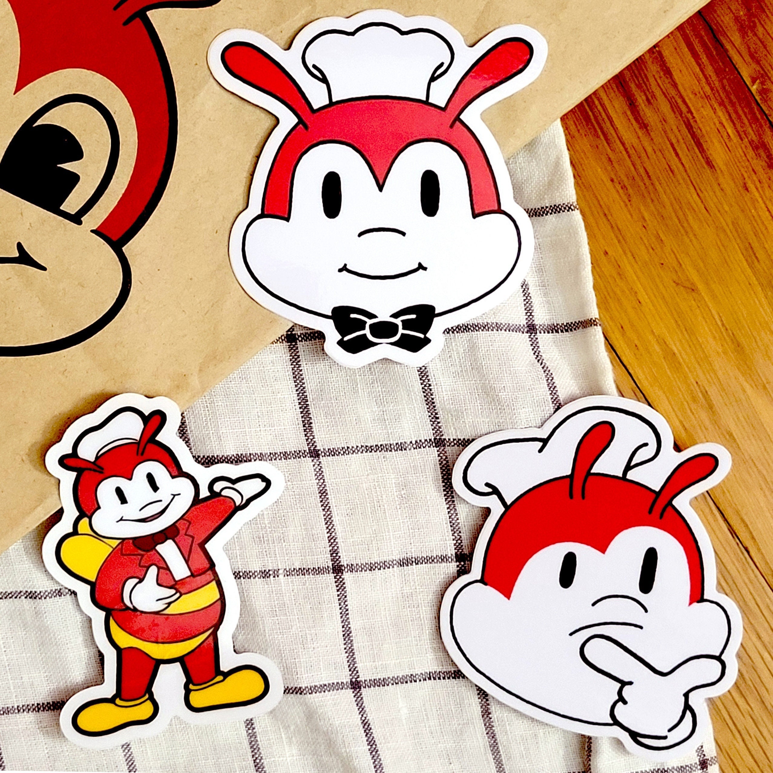 Jollibee Face Vinyl Die Cut Sticker | Filipino Cartoon Fast Food ...