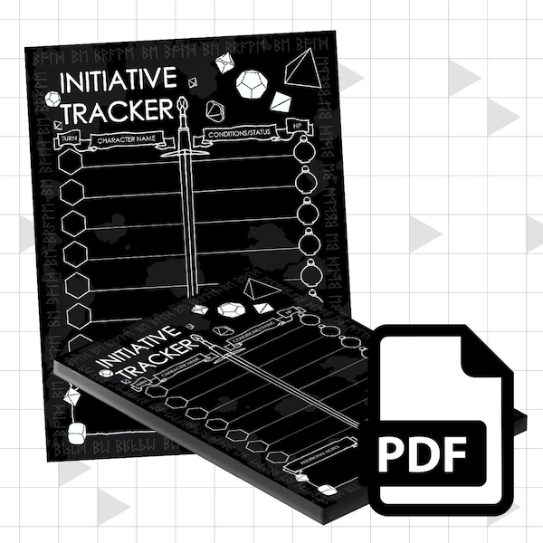 Initiative Tracker Notepad Dnd - Etsy