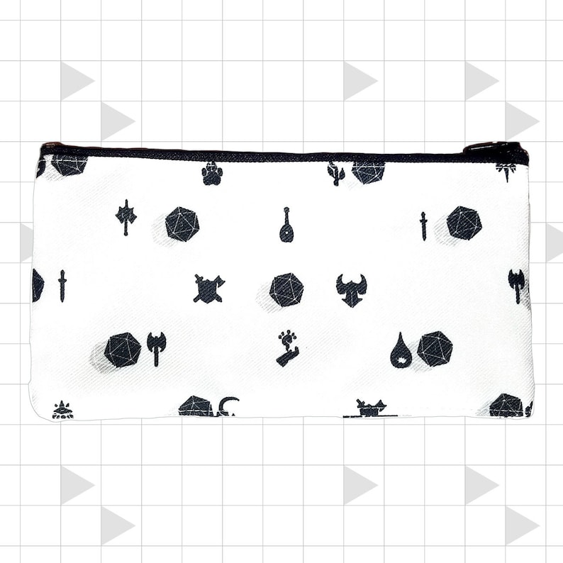 Dnd Zipper Canvas Pouch | Dice Storage, Bag of Holding, Dnd Gifts for ...