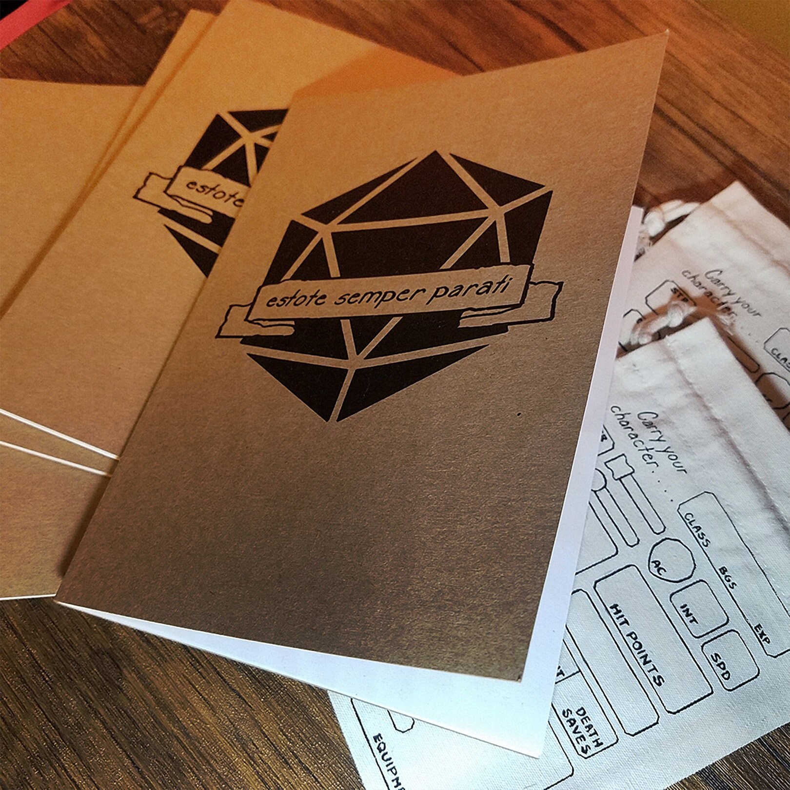 Dnd Players Notebook Be Prepared Character Sheet Journal Dungeons and ...