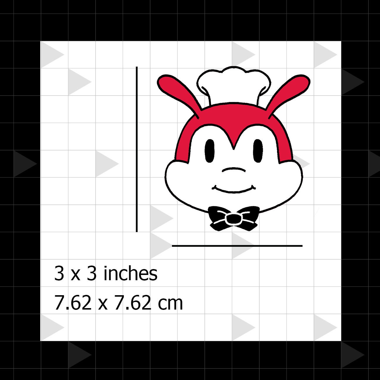 Jollibee Face Vinyl Die Cut Sticker Filipino Cartoon Fast Food ...