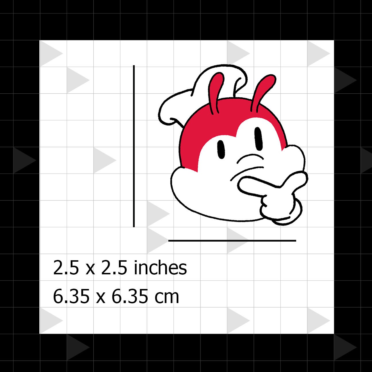 Jollibee Filipino Fast Food Mascot Thinking About Chickenjoy Cute ...