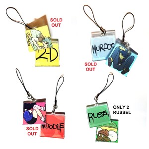 Russel B-grade ONLY | Gorillaz Band Character Keychain Charms | 2D ...