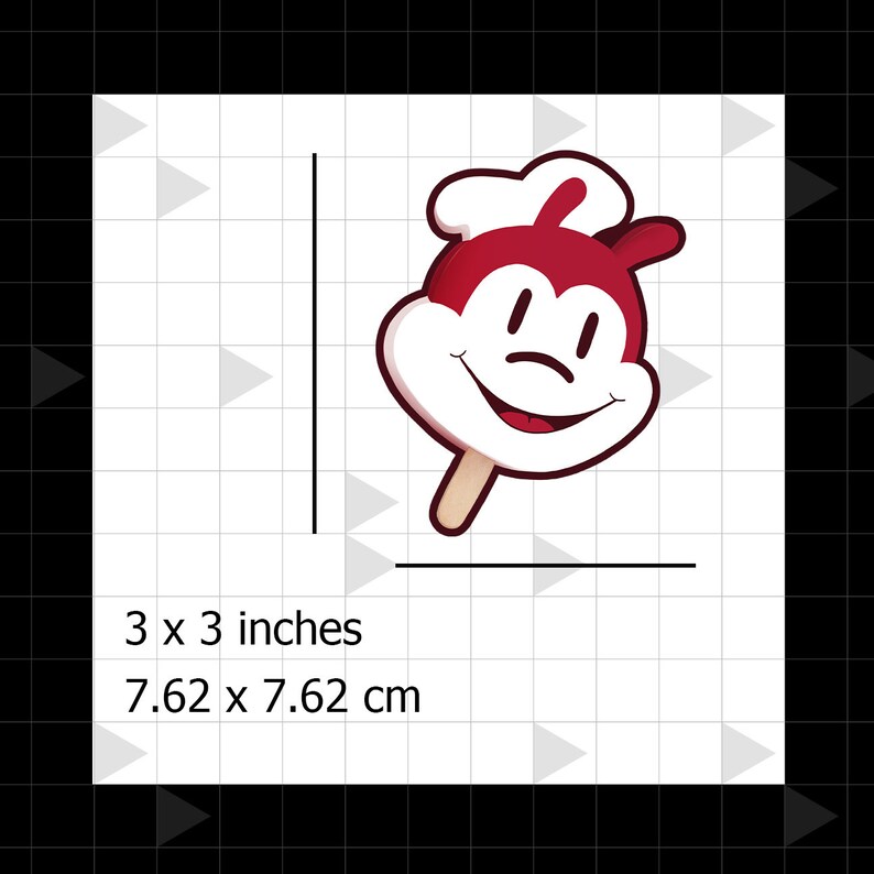 Jollibee Character Popsicle Vinyl Sticker Filipino Cartoon - Etsy