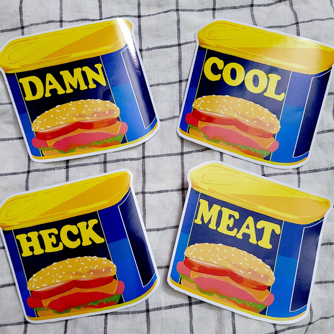 Canned SPAM Sticker | Funny Food Die Cut Weatherproof Vinyl Sticker ...