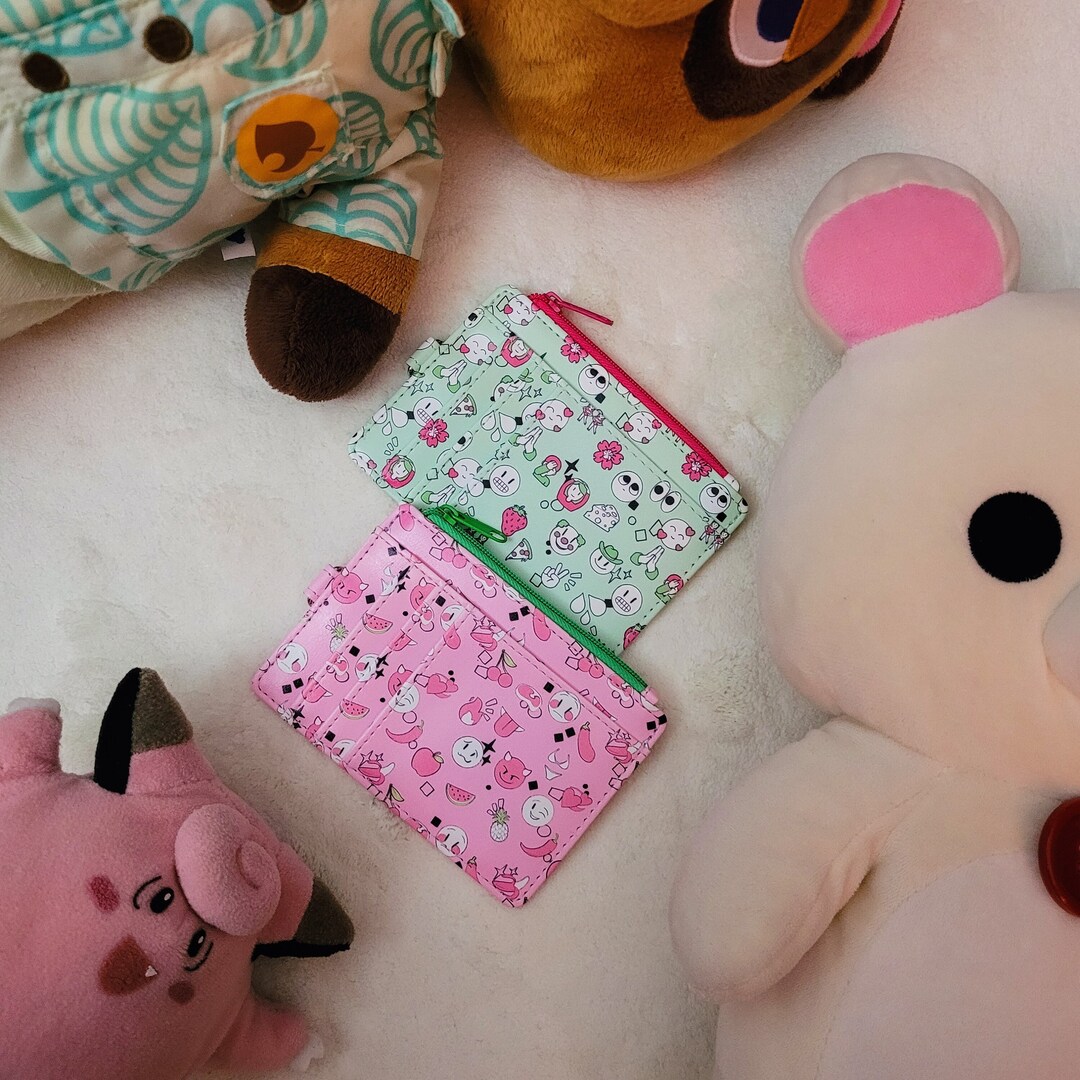 Green Lime Cream Matcha Frog Pastel Small Credit Card Holder | Wallet ...