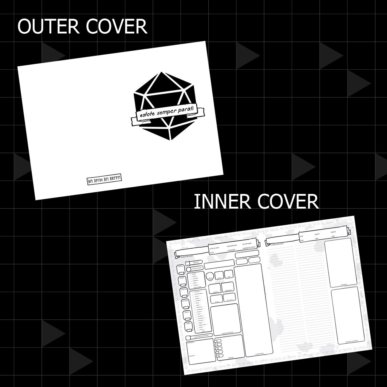 Dnd Players Notebook | Be Prepared Character Sheet Journal | Dungeons ...